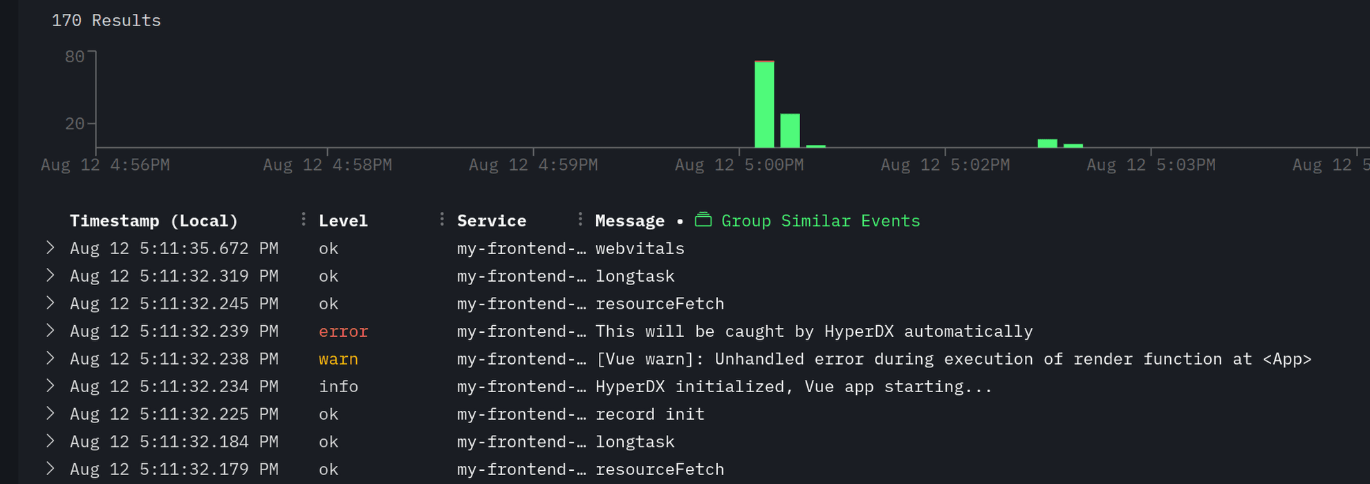 Integrating HyperDX with Vue.js using OpenTelemetry - HyperDX Blog